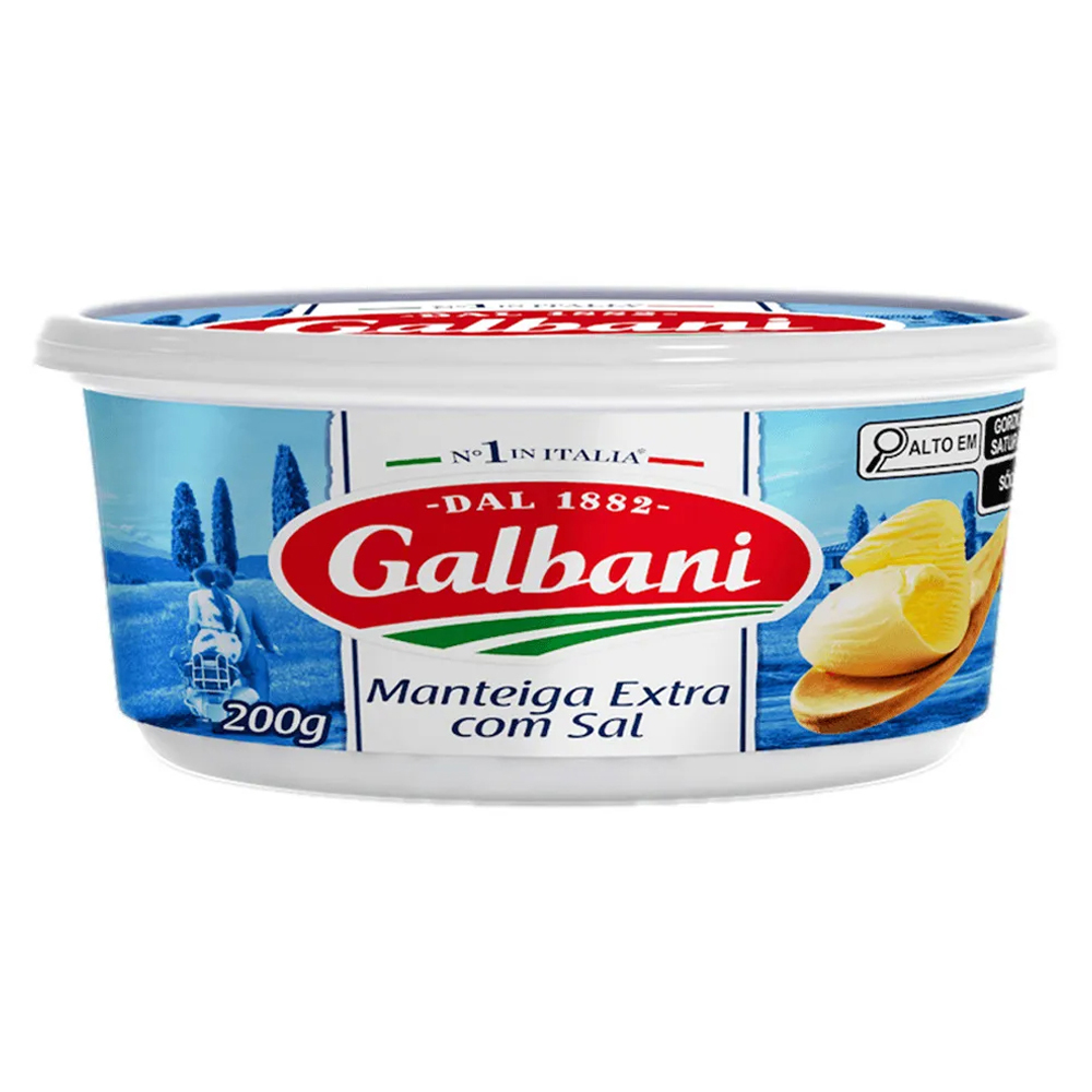 MANTEIGA GALBANI C/ SAL POTE 200G | STO Atacadista